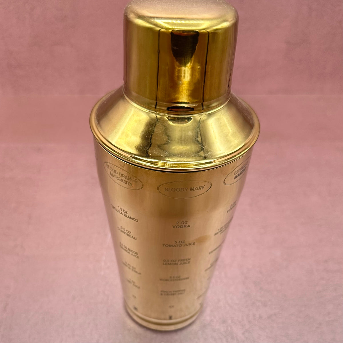 Rainbow Gold 8 Recipe Shaker | Dwell and Adorn
